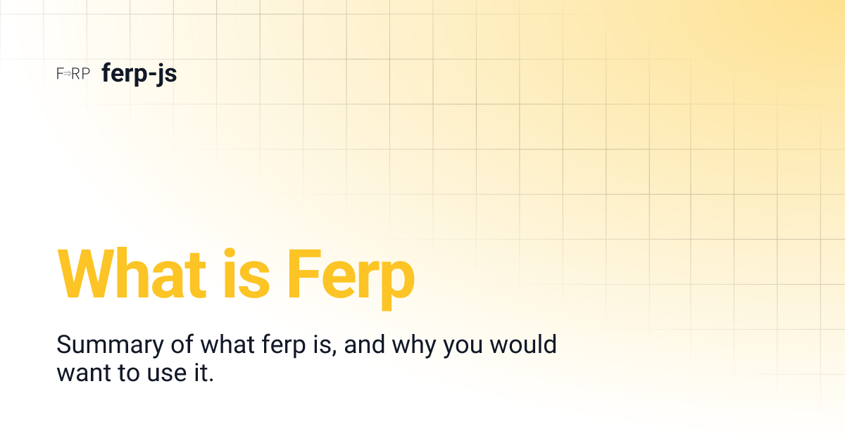 What is Ferp | ferp-js